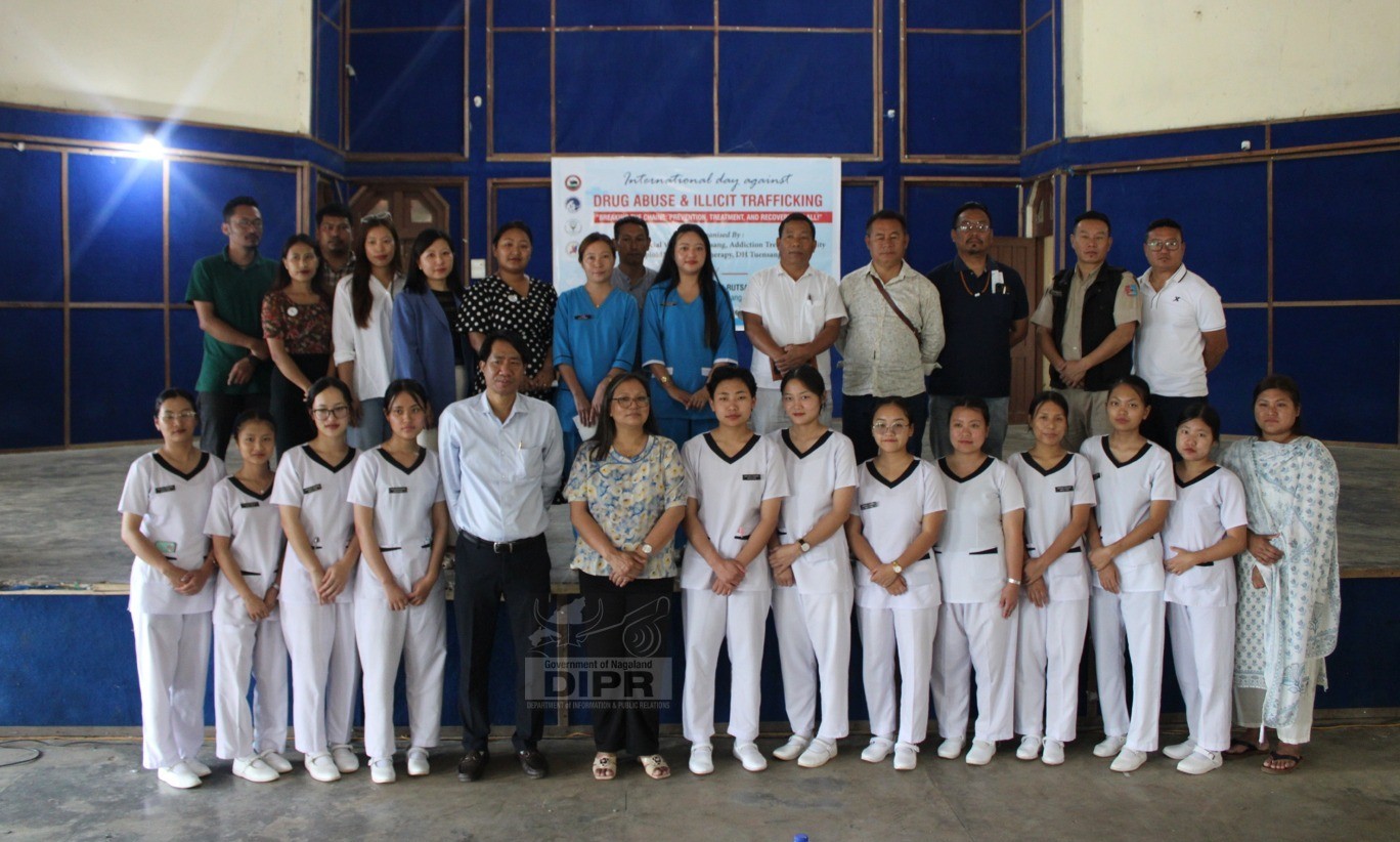 INTERNATIONAL DAY AGAINST DRUG ABUSE & ELLICIT TRAFFICKING HELD ACROSS THE STATE AT TUENSANG ...